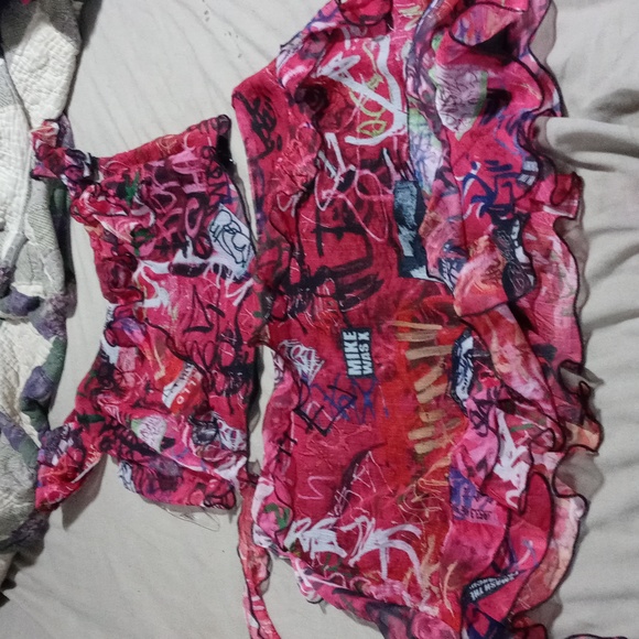 Dolls Kill | Dresses | Bnwt Dollskill Corset Top And Skirt Graffiti ...